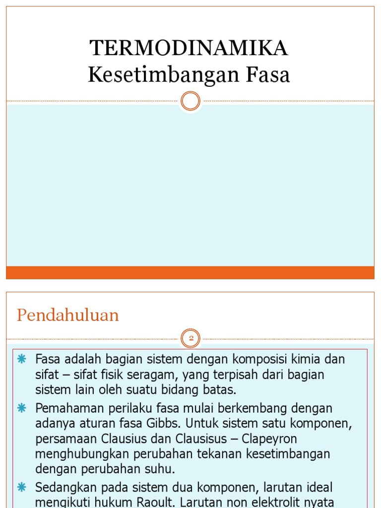 Bab 6. Kesetimbangan Fasa | PDF