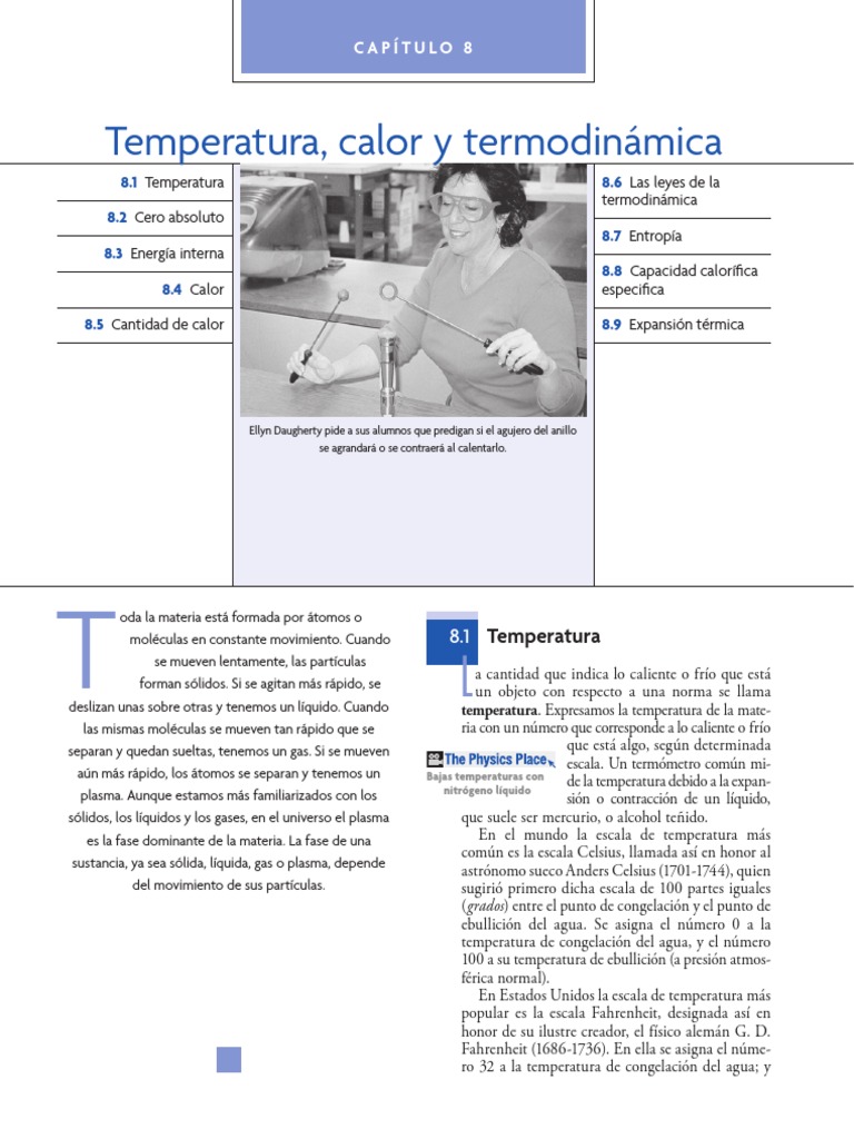 Temperatura Calor Termodinámica | PDF | Temperatura | Calor