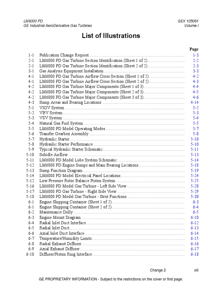 List of Illustrations: Lm6000 PD Gek 105061 Ge Industrial ...