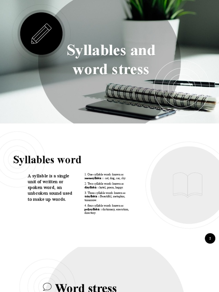 Syllable And Word Stress Pdf Stress Linguistics Syllable