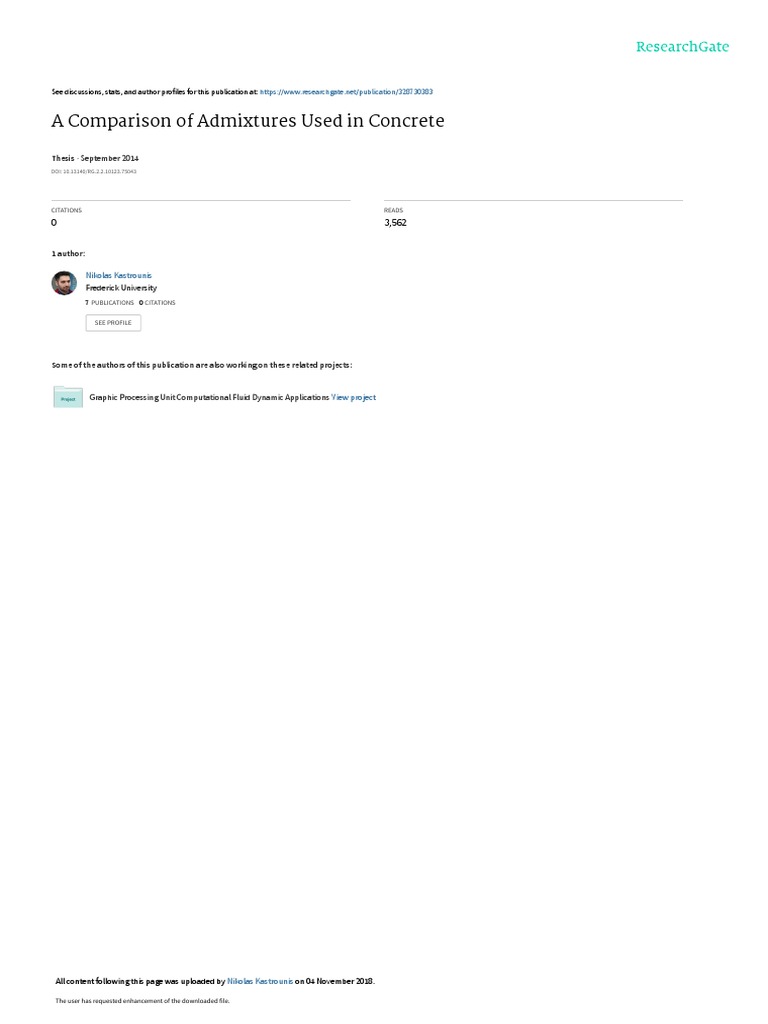Final Year Project BEng | PDF | Concrete | Cement