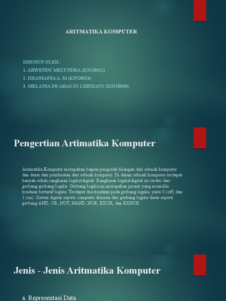Aritmatika Komputer | PDF