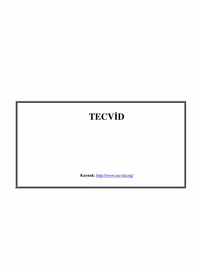 Tecvid Text | PDF