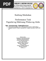 Performance Tasks - Filipino | PDF