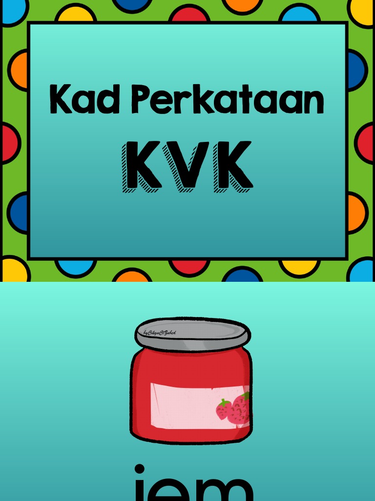 Kad Perkataan KVK PDF | PDF