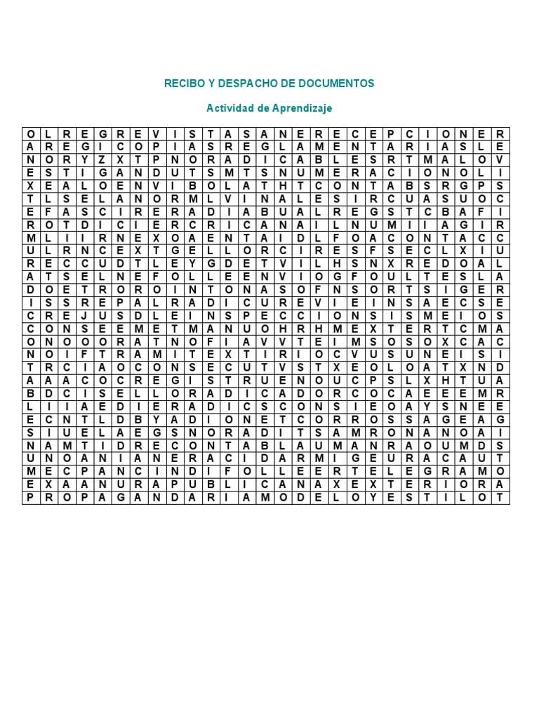 Sopa de Letras: Valores y Dificultad | PDF | Empresas | Business