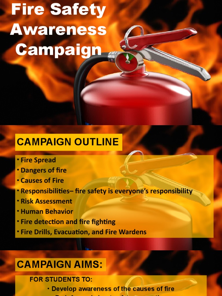 Fire Safety Awareness Campaign Outline | PDF