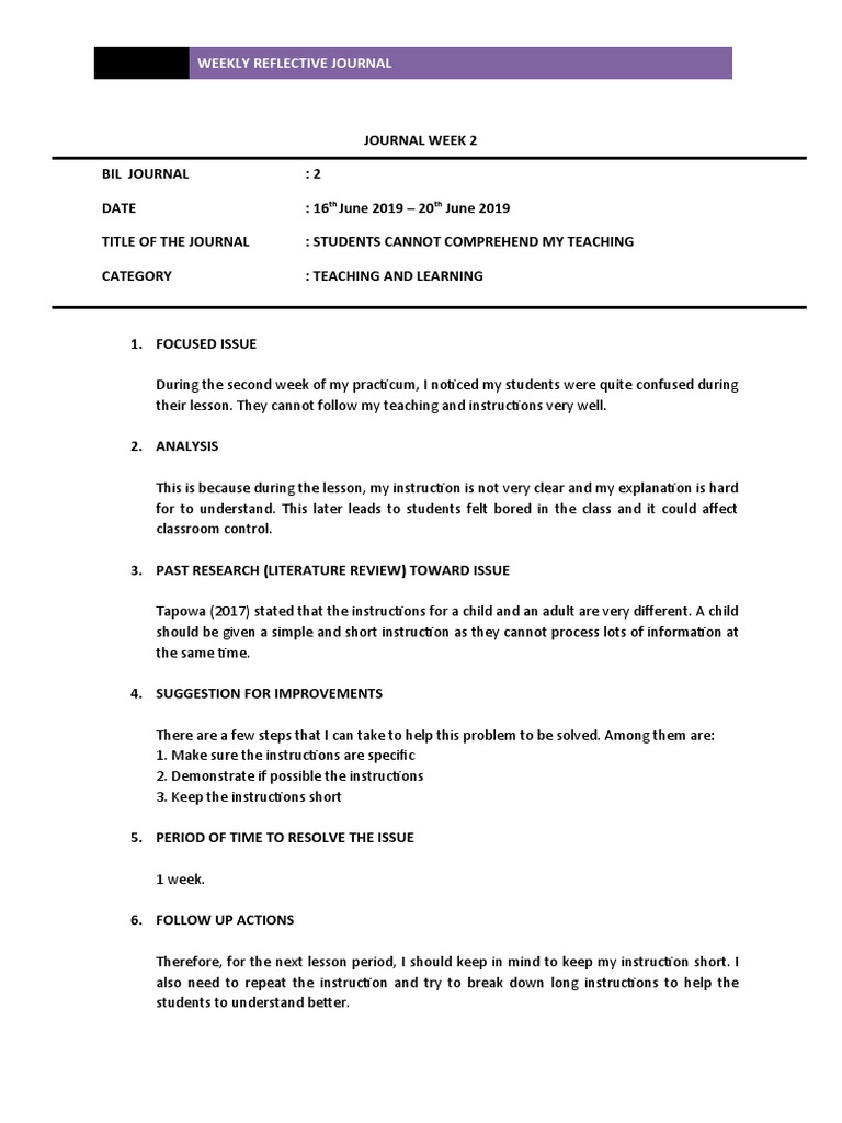 Journal Week 2 | PDF