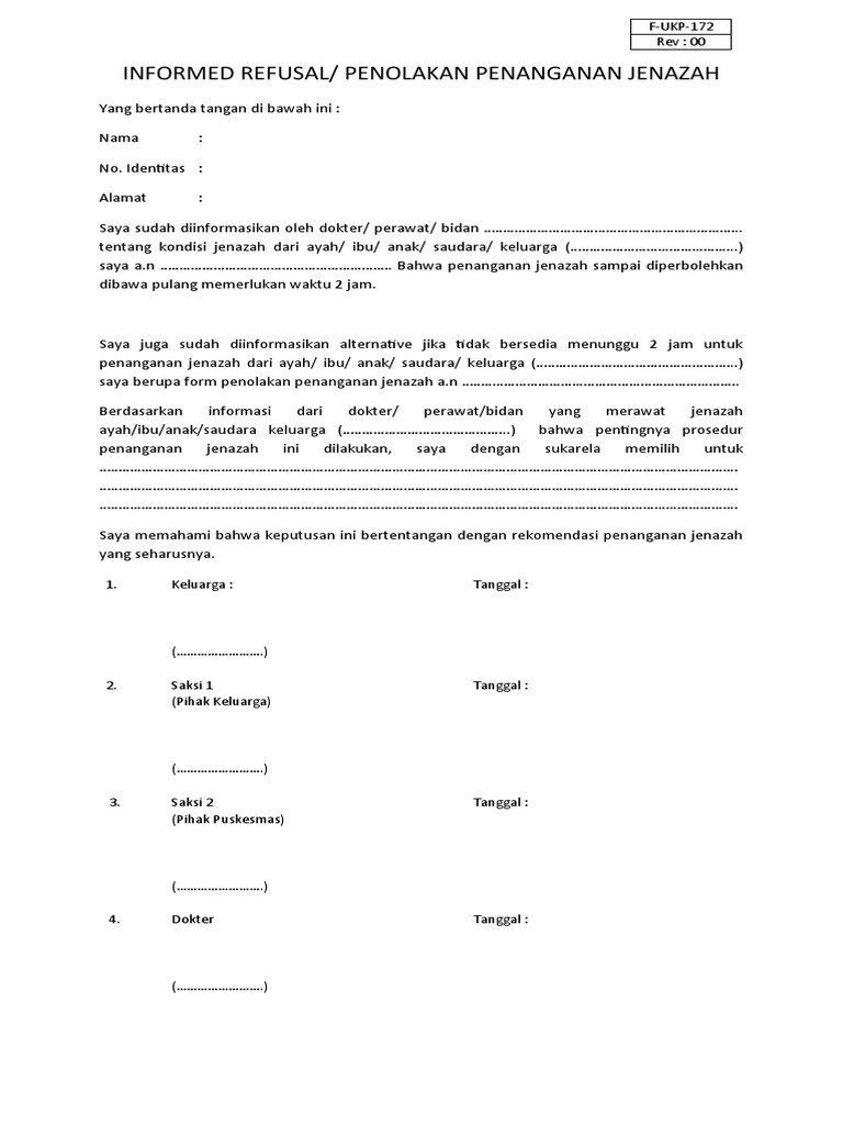 Informed Refusal | PDF