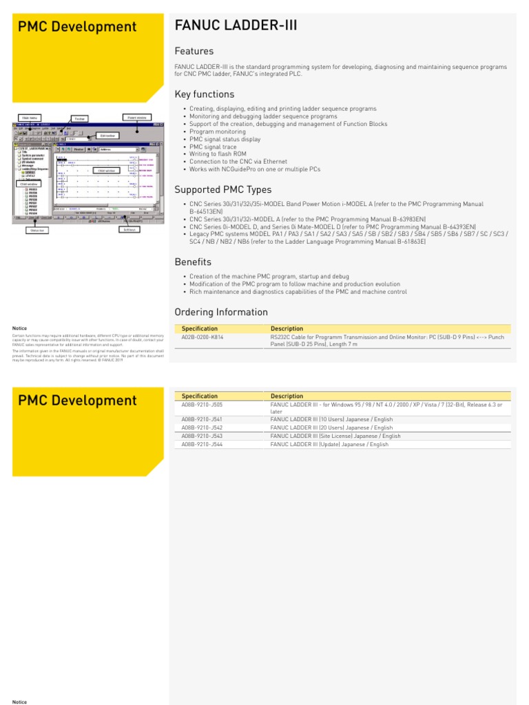 PMC Development Fanuc Ladder-Iii: Features | PDF | Microsoft Windows | System Software