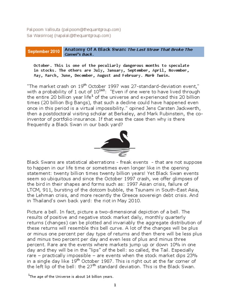 Understanding Black Swan Events | PDF | Elementary Particle | Matter
