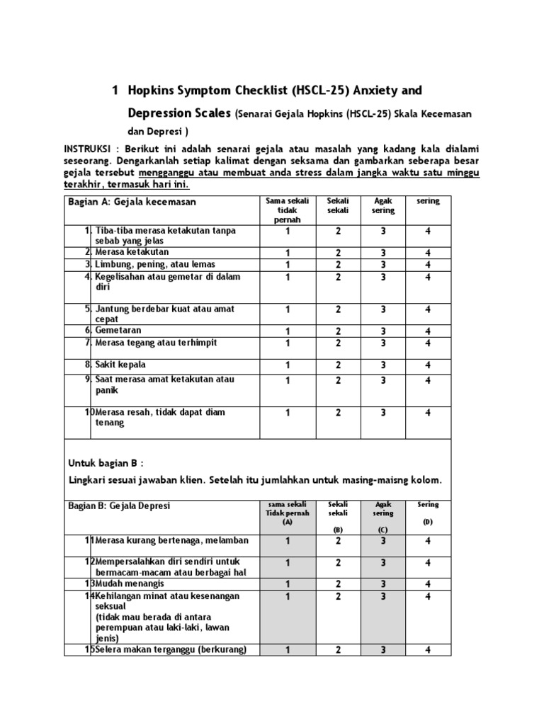 Hopkins Symptom Checklist And Htq Pdf 0340