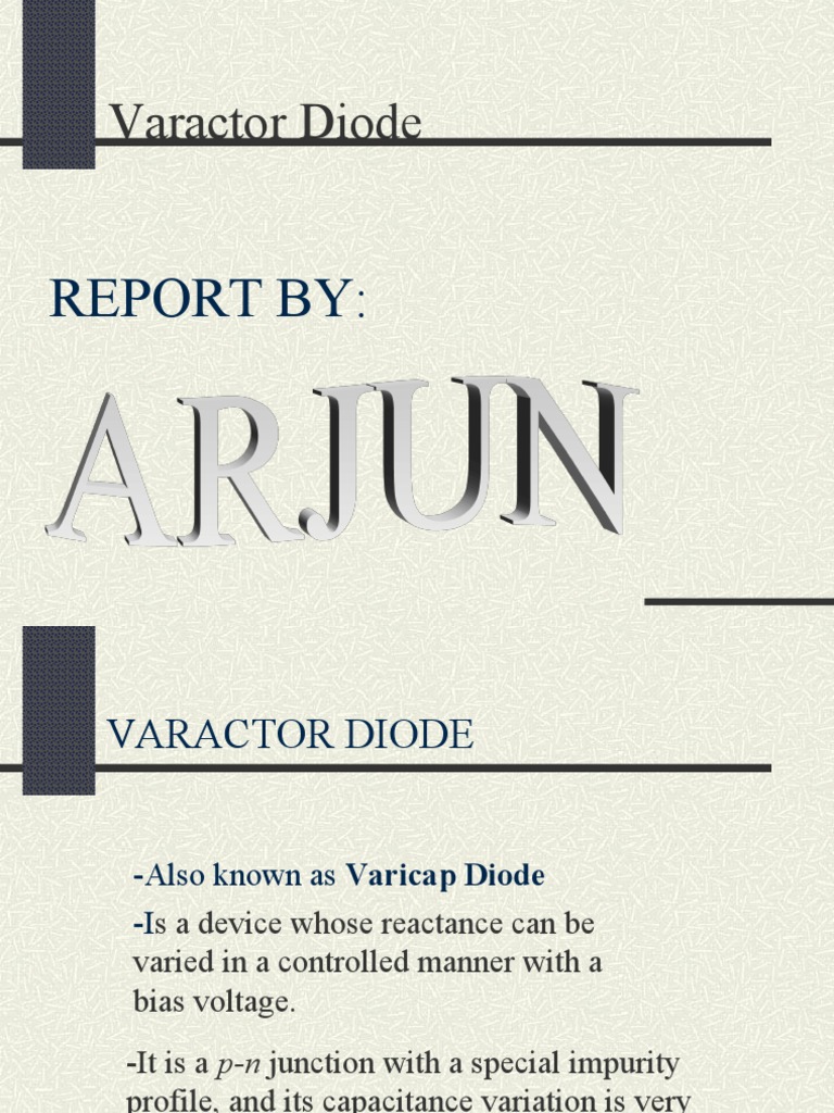 Varactor Diode Applications and Characteristics | PDF | Science & Mathematics