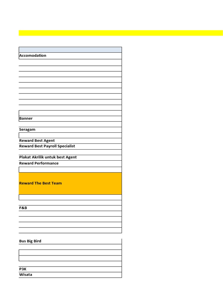 Budget Outing Telecenter 2019 R6 | PDF | Business