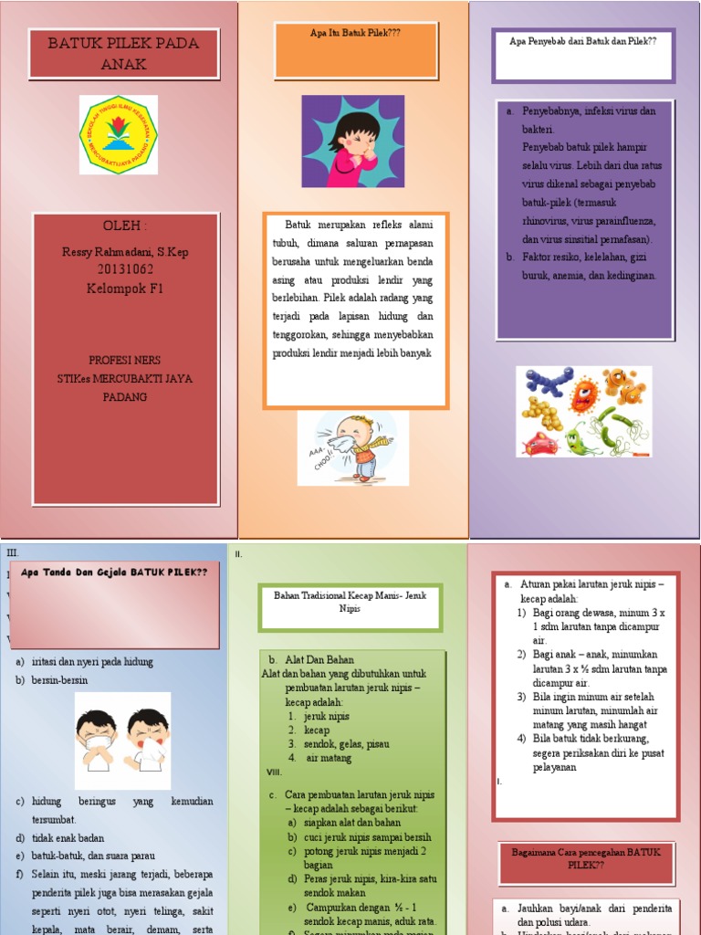 Leaflet Batuk Pilek - Ressy Rahmadani - Ns. Velga Yazia M.Kep | PDF