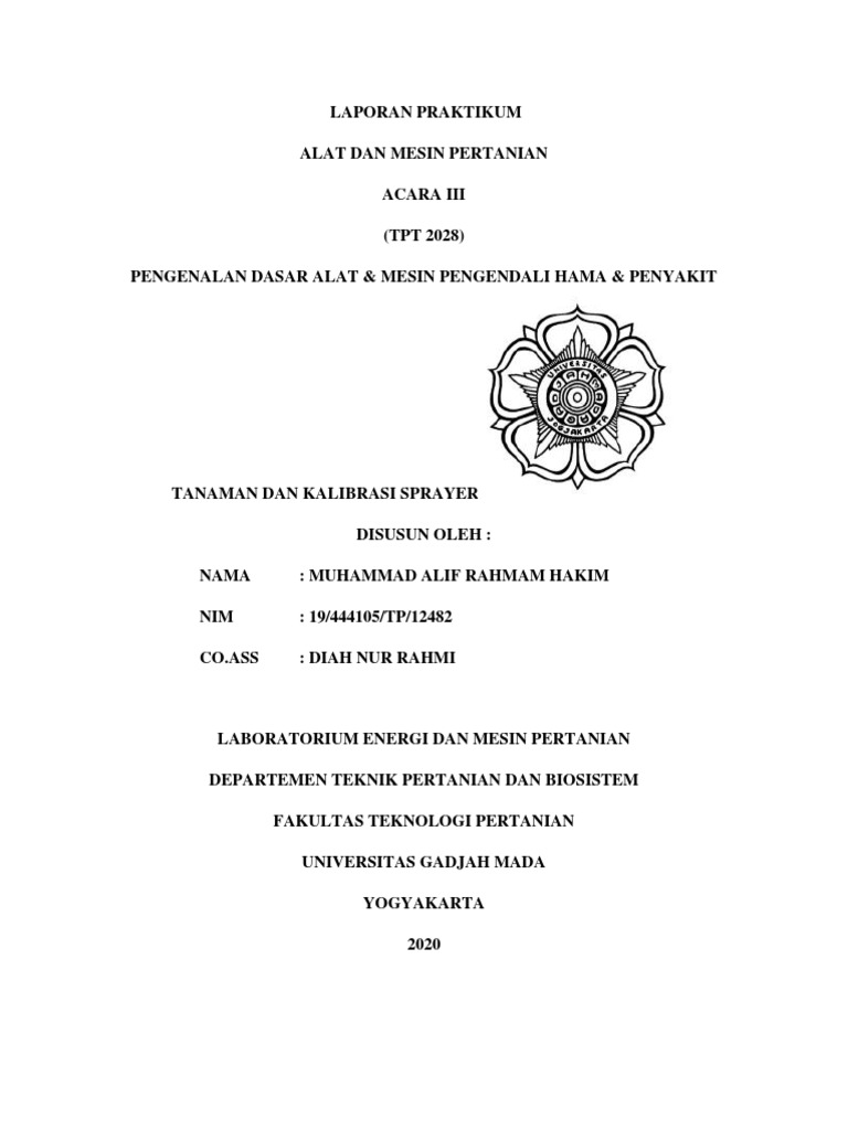 Laporan Praktikum Alsintan Acara 3 | PDF