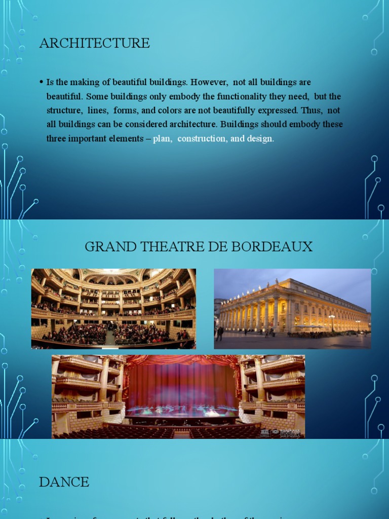 Elements of Art: Architecture, Dance, Literature, and Theater | PDF