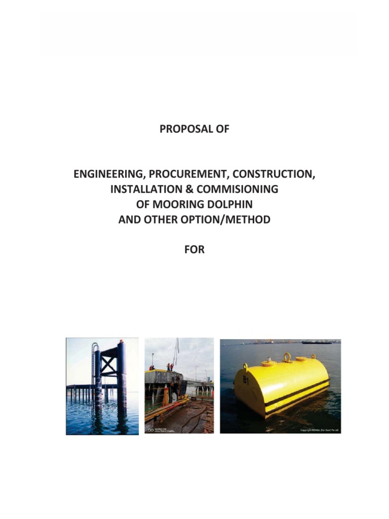 Tok Bali Mooring Dolphin Proposal | PDF