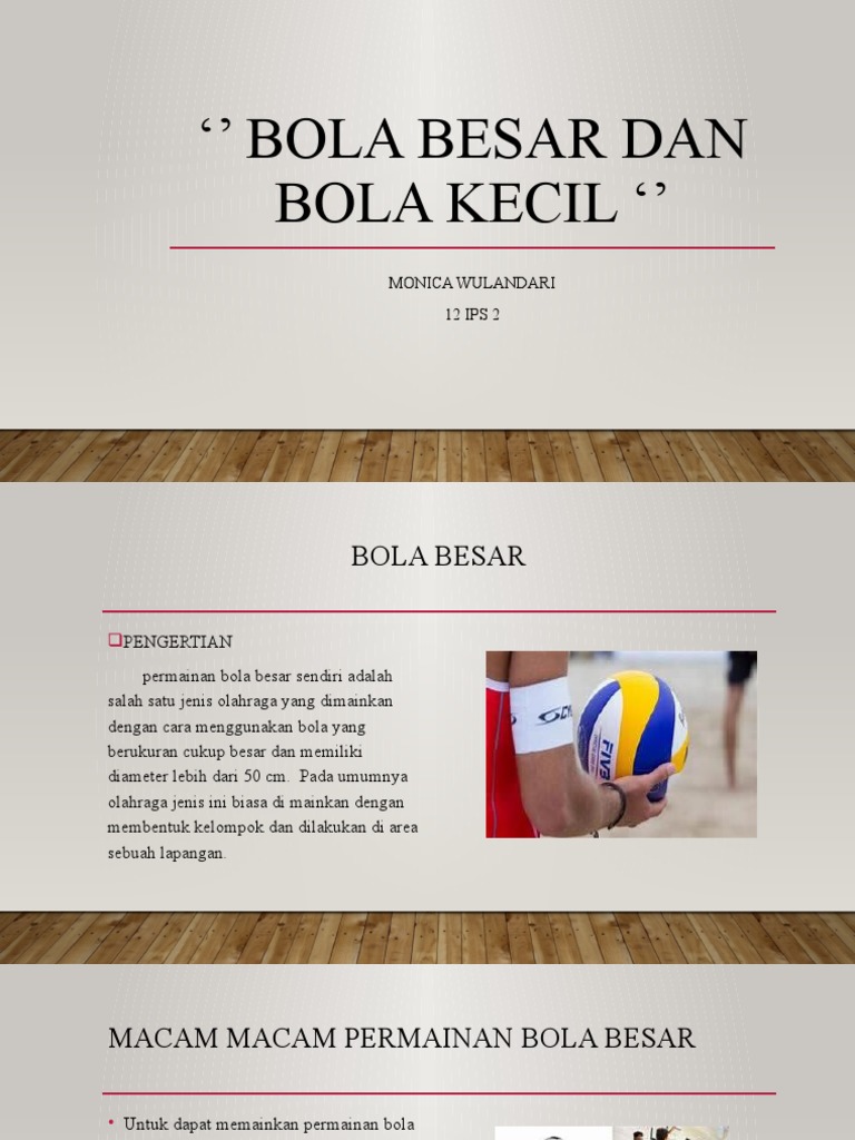 Bola Besar Dan Kecil MONICA | PDF