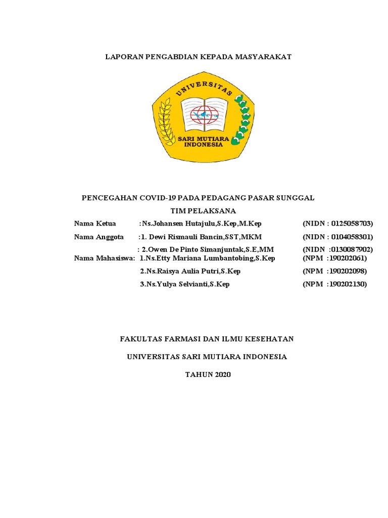 Laporan Pengabdian Kepada Masyarakat | PDF