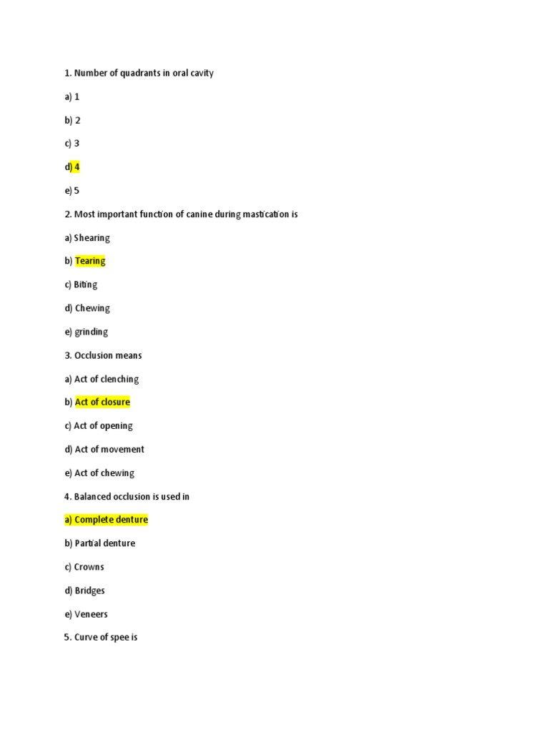 Morphology Mcqs | PDF | Tooth | Dental Anatomy