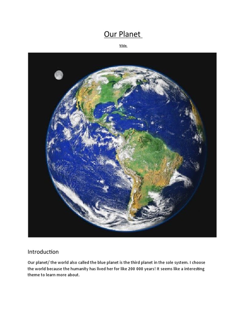 Our Planet | PDF