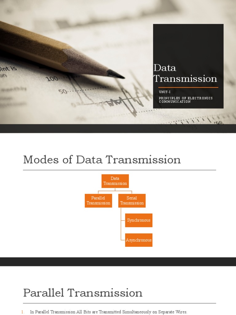 Data Transmission: Unit-I Principles of Electronics Communication | PDF ...