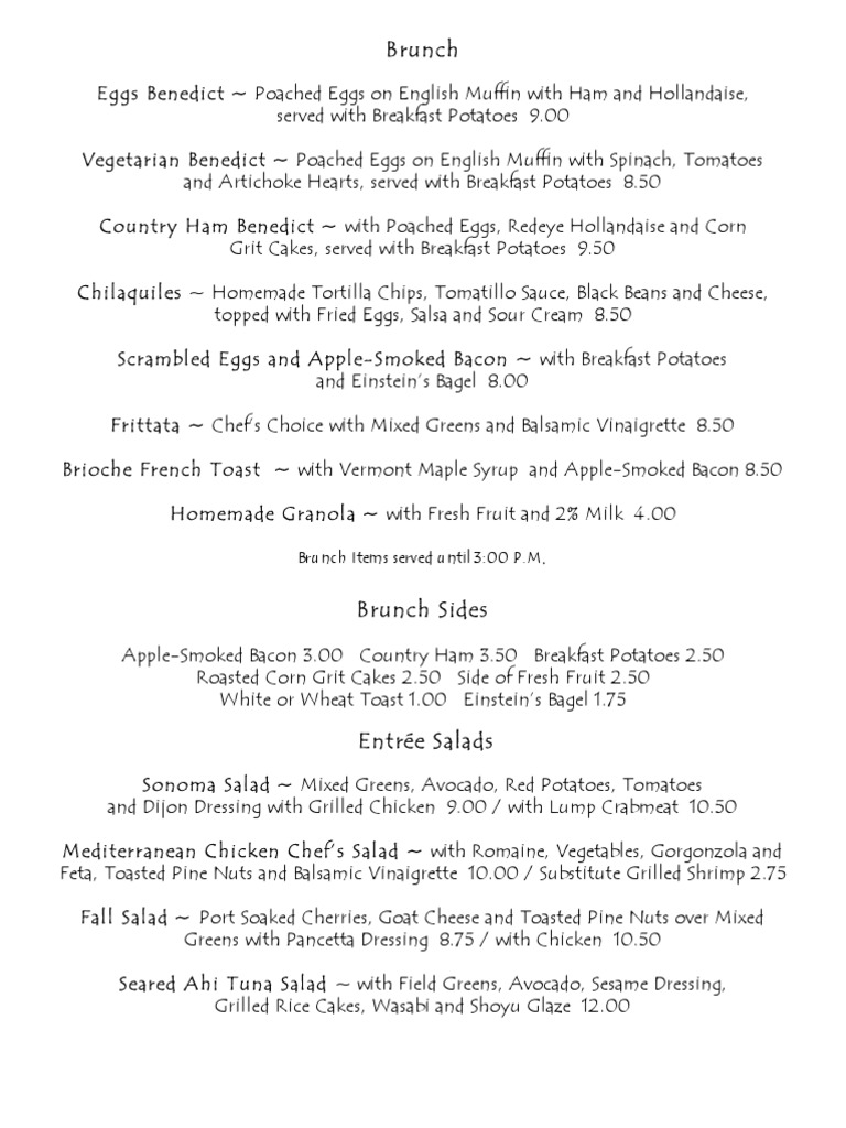 Brunch | PDF | Salad | Food And Drink