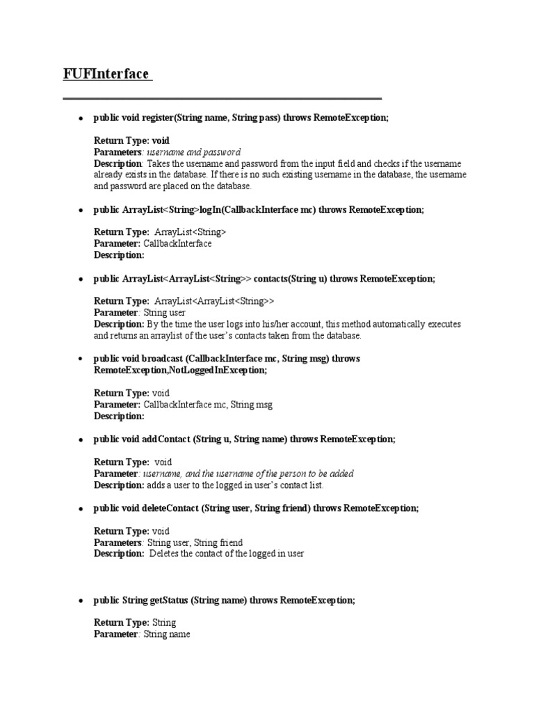 Docu | PDF | User (Computing) | Parameter (Computer Programming)