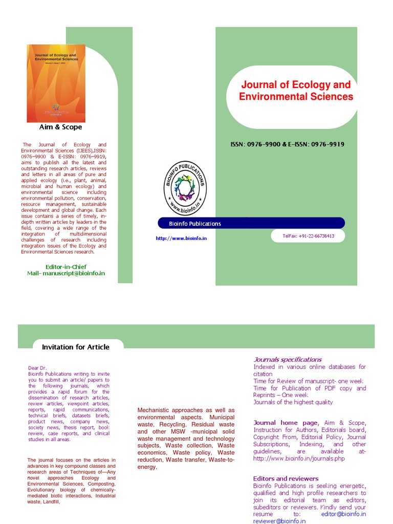 Ecology Download Free Pdf Academic Journal Ecology