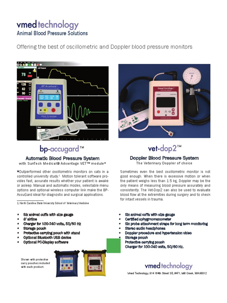 Vmed BP Brochure | PDF | Blood Pressure | Electronics