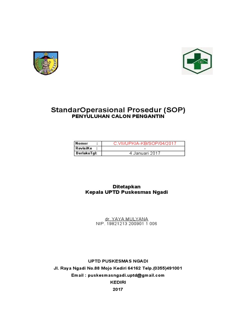 Sop Penyuluhan Catin | PDF