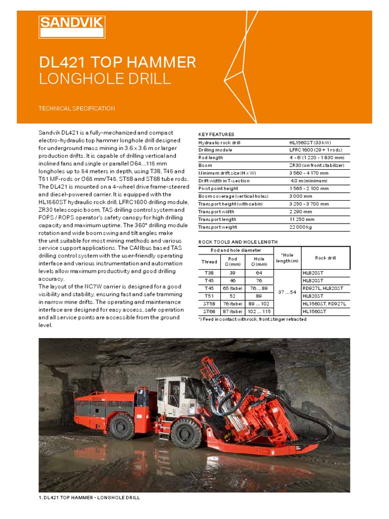 Dl421 Specification Sheet English | PDF | Brake | Drill