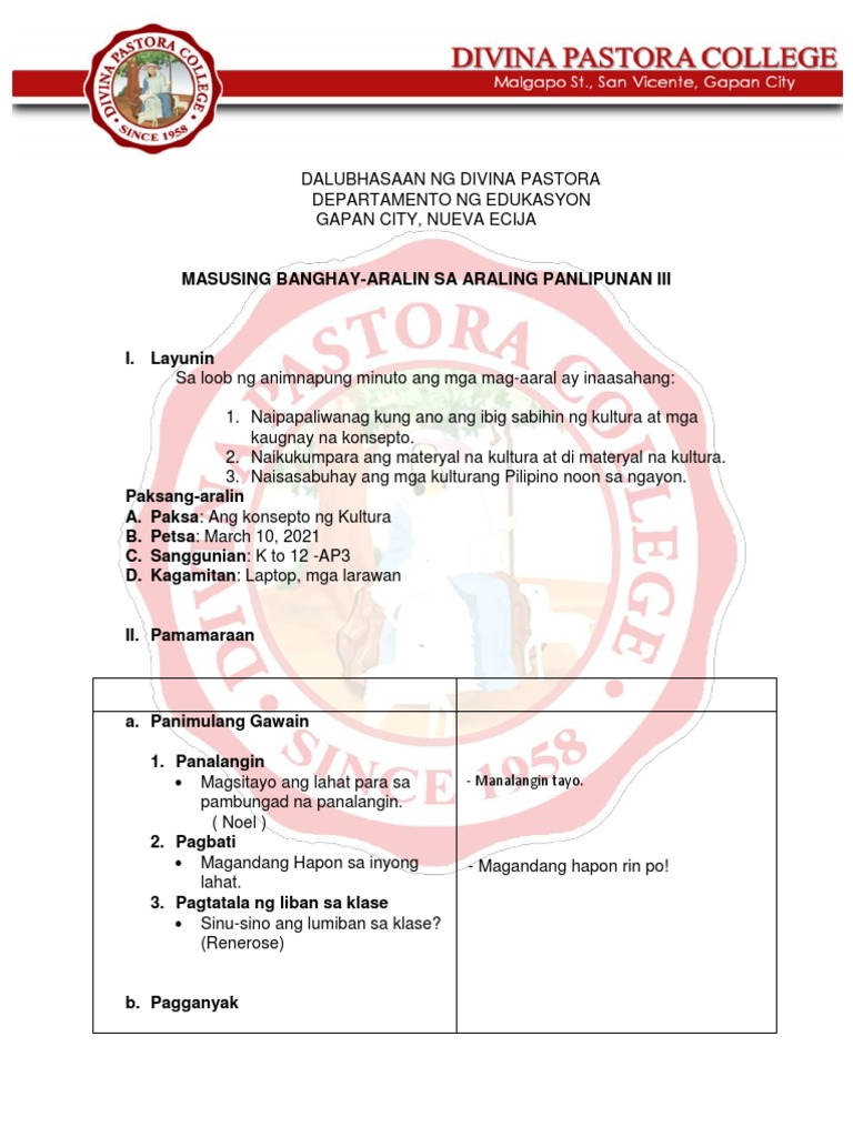 Lesson Plan Beed | PDF