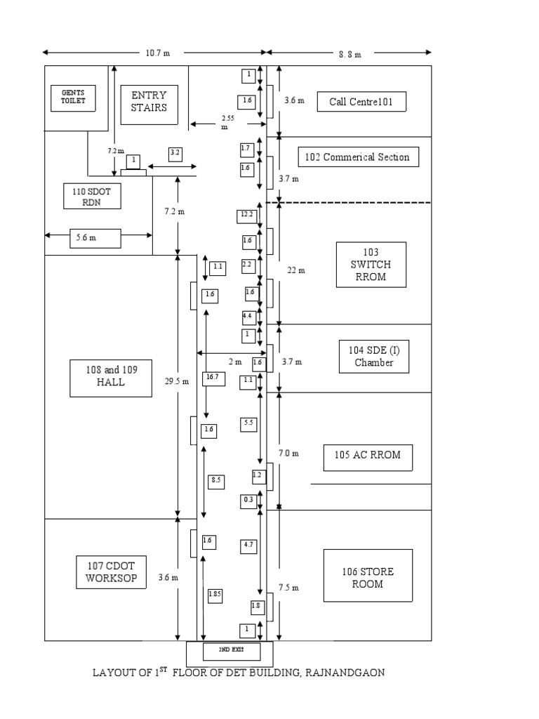 First Floor Layout of DET Building | PDF