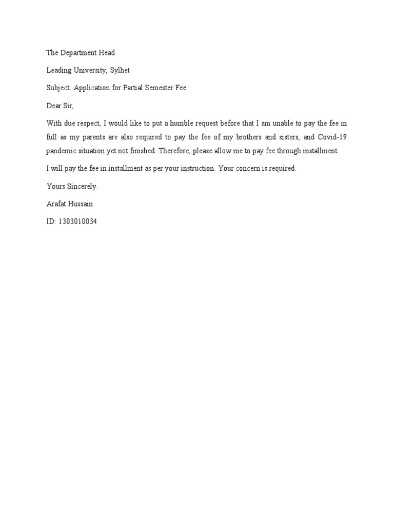 Application For Partial Payment | PDF
