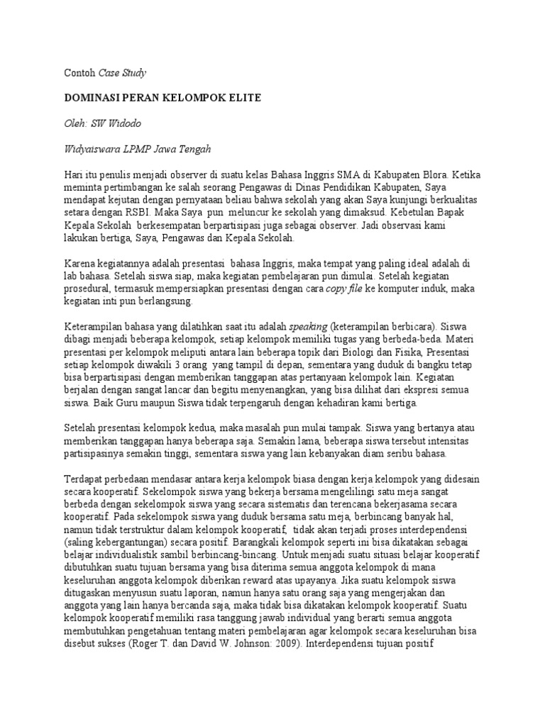 Contoh Case Study | PDF