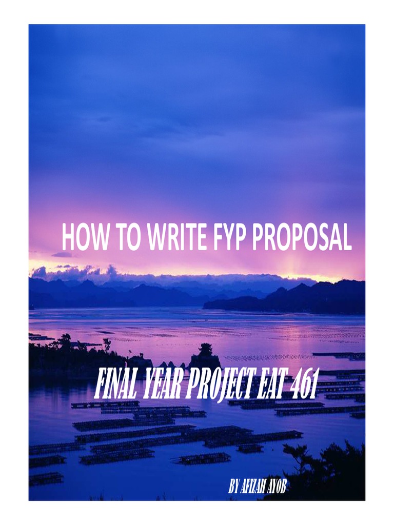 How To Write Fyp Proposal | PDF | Reason | Science