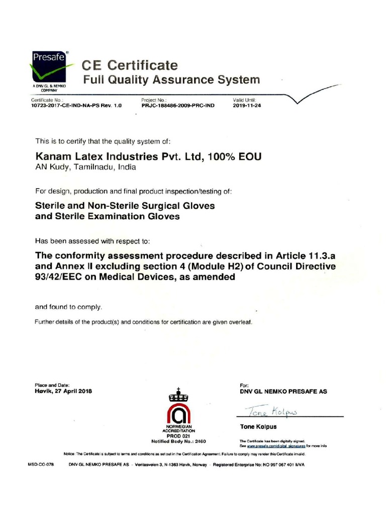 CE Certification | PDF