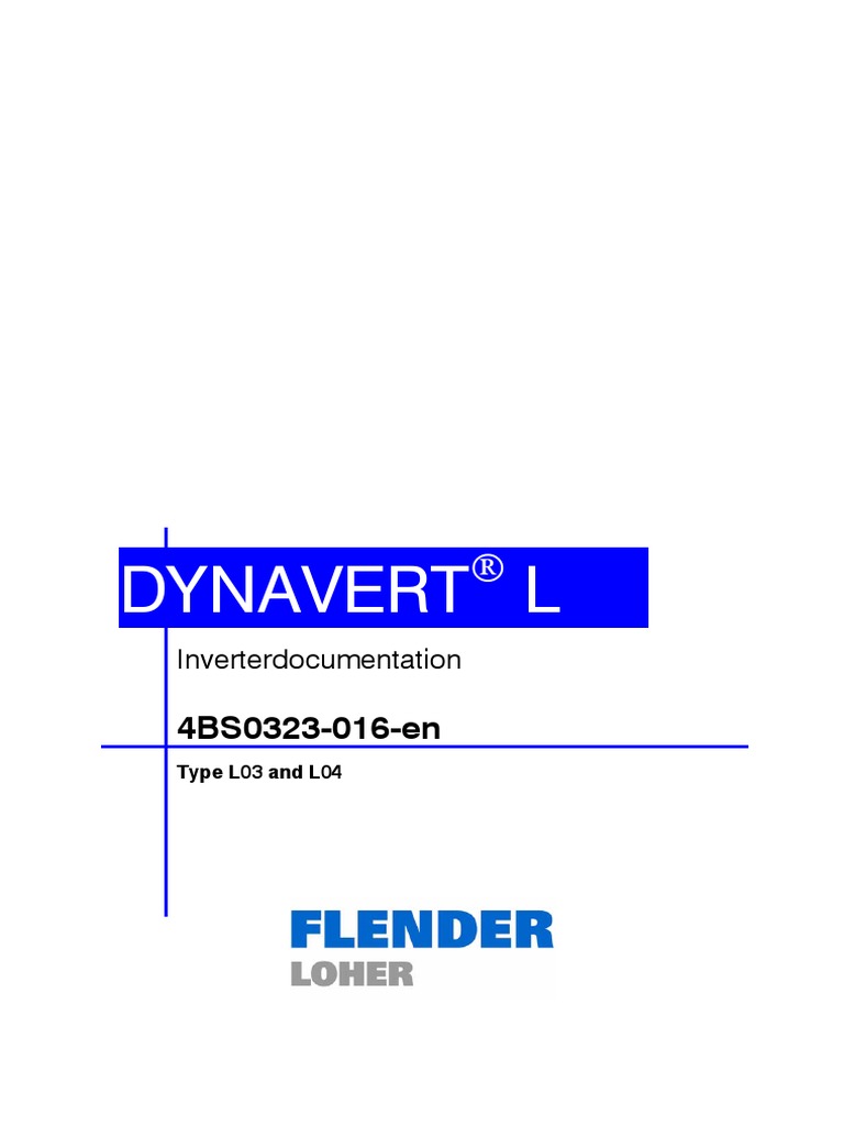 Loher Dynavert L03-04 | PDF | Electrical Wiring | Safety