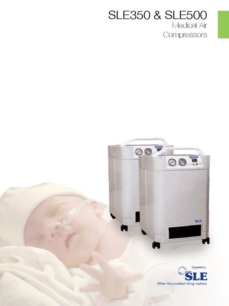 SLE350 & SLE500: Medical Air Compressors | PDF | Equipment | Electronics