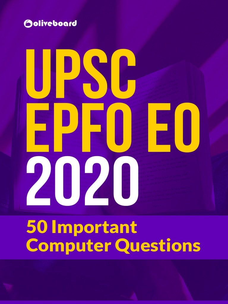 UPSC EPFO Computer Awareness Ques | PDF | File Transfer Protocol | Computer Network