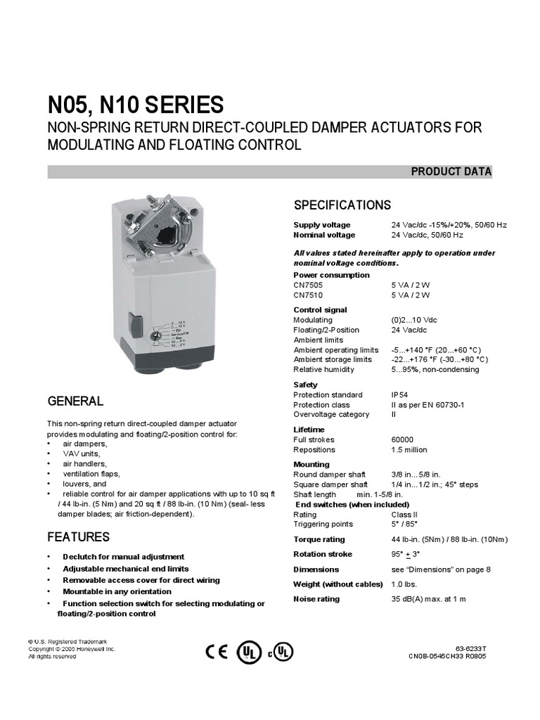 Actuator CN7505 - 7510 | PDF | Machines | Components