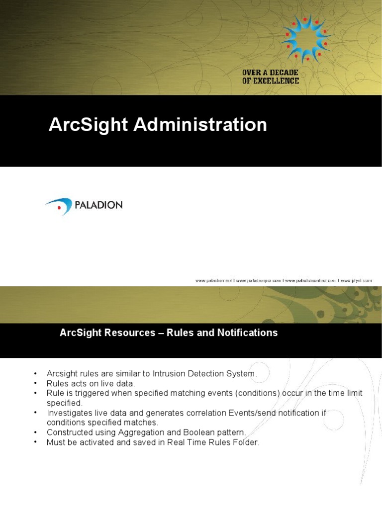 ArcSight Administration Trainig | PDF | Command Line Interface ...