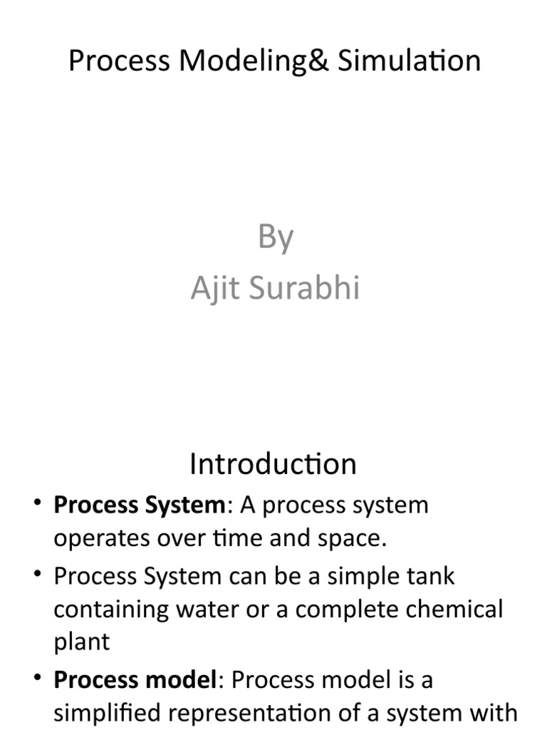 Process Modeling Simulation | Download Free PDF | Equations | Spacetime