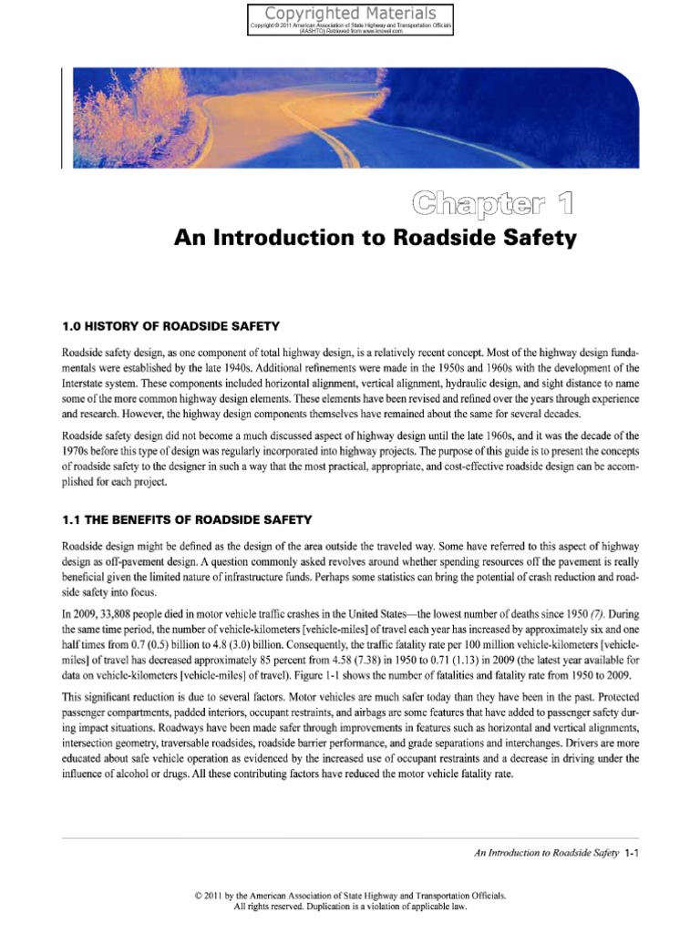 Roadside Design 01 | Download Free PDF | Traffic Collision | Road ...