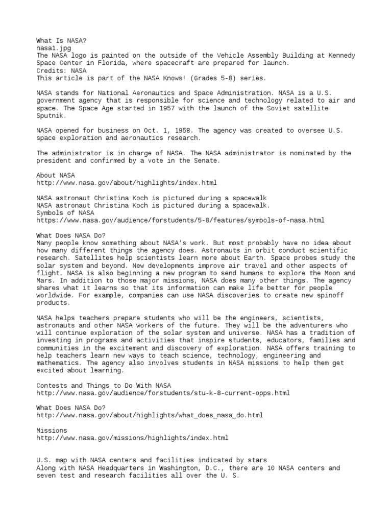 Nasa | PDF | Nasa | Space Exploration