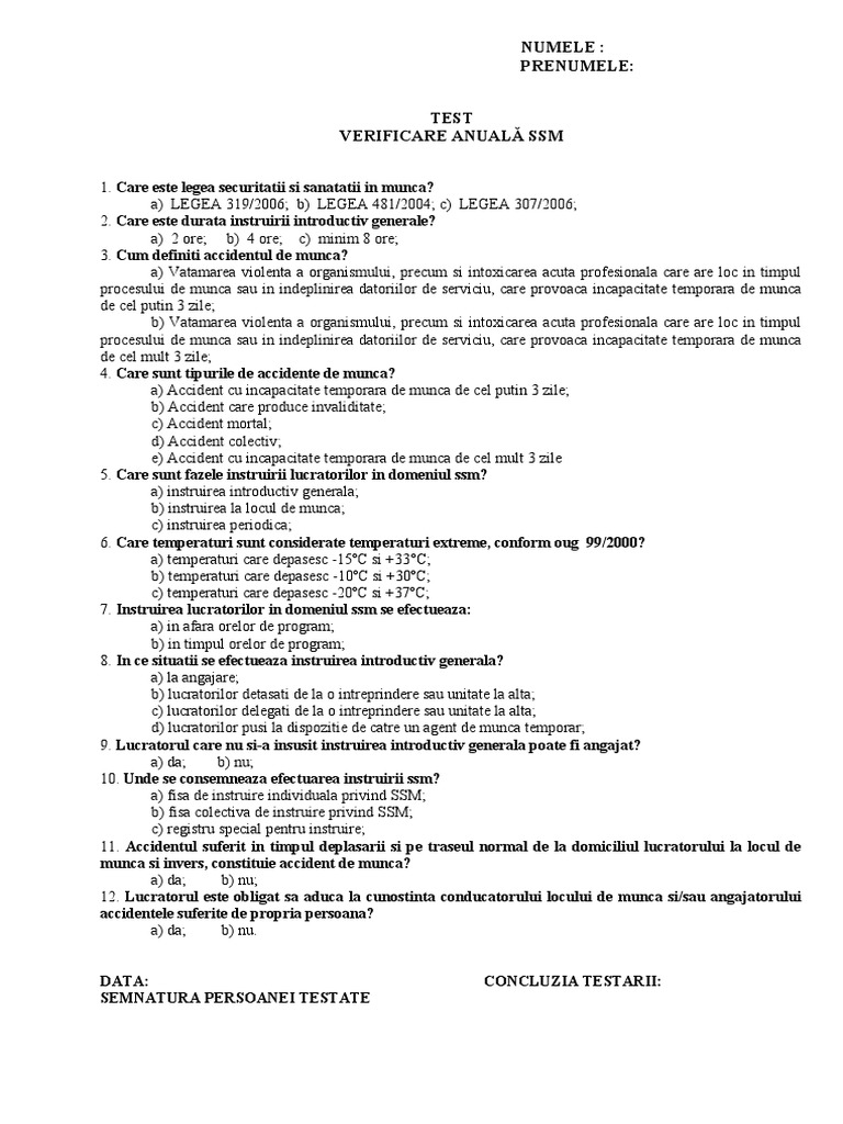 Test Anual Ssm+su | PDF