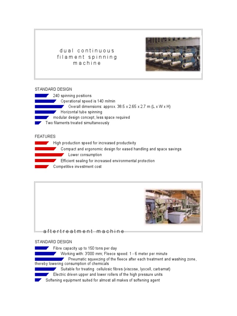 Dual Continuous Filament Spinning Machine | PDF | Rayon | Sodium Hydroxide