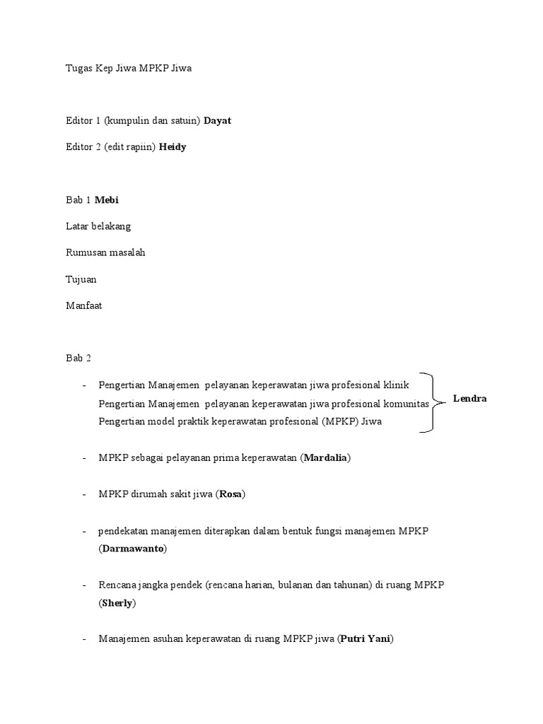 Tugas Kep Jiwa MPKP Jiwa | PDF | Pengembangan Diri | Kesehatan Holistik